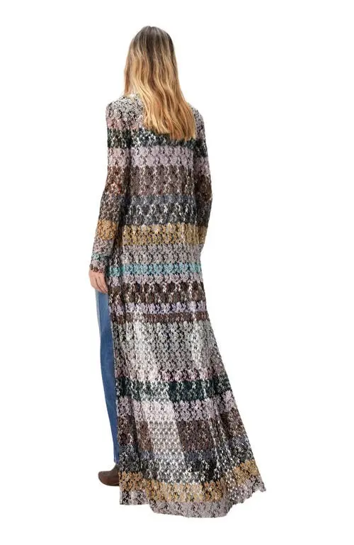 Missoni Long Cardigan With Lace Straps