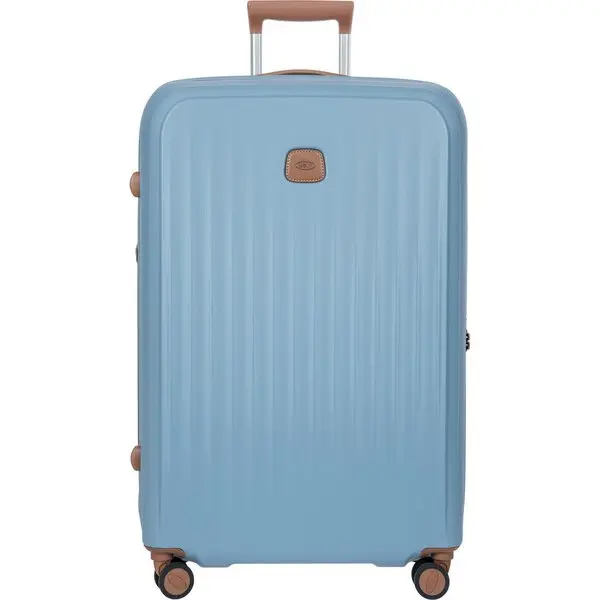 Bric'S Taormina Large Checked Spinner Luggage - Sky