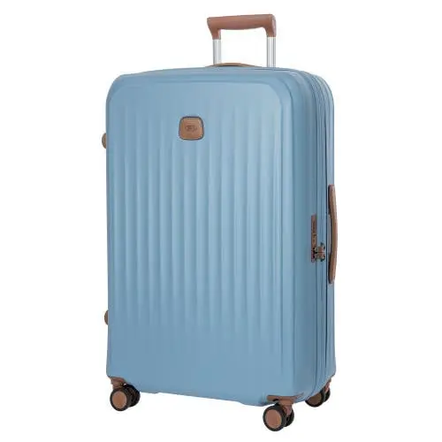 Bric'S Taormina Large Checked Spinner Luggage - Sky