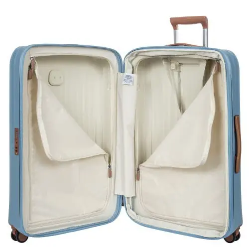 Bric'S Taormina Large Checked Spinner Luggage - Sky