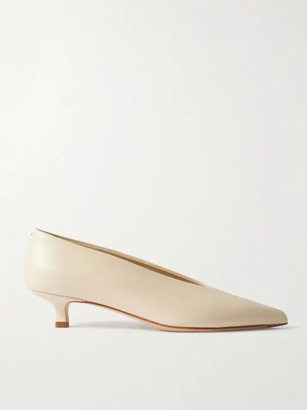 AeydĒ Clara Leather Pumps - Neutrals
