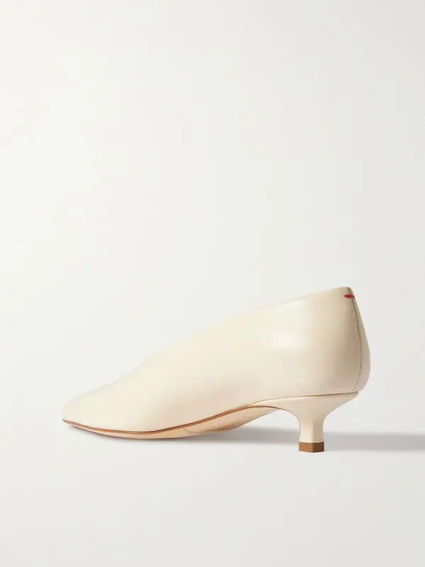 AeydĒ Clara Leather Pumps - Neutrals