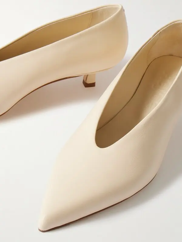 AeydĒ Clara Leather Pumps - Neutrals