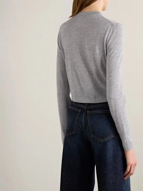 Khaite Brieta Merino Wool Cardigan