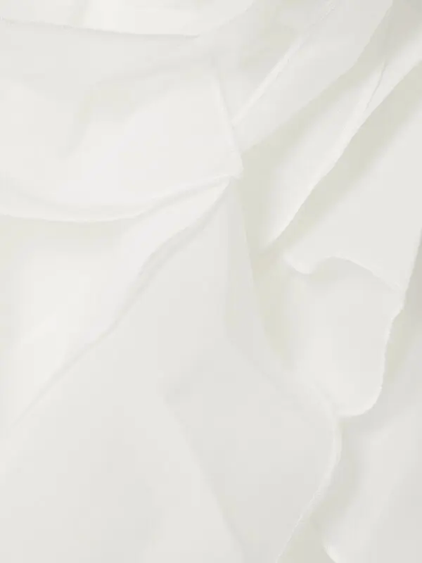 Aje Pandorea Appliquéd Ruffled Layered Chiffon Mini Dress