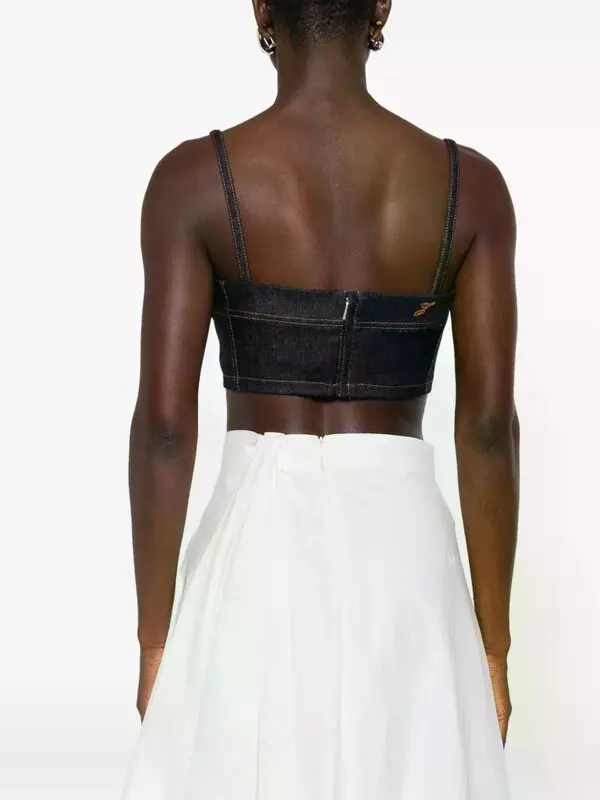 Jacquemus Denim Bandeau Top