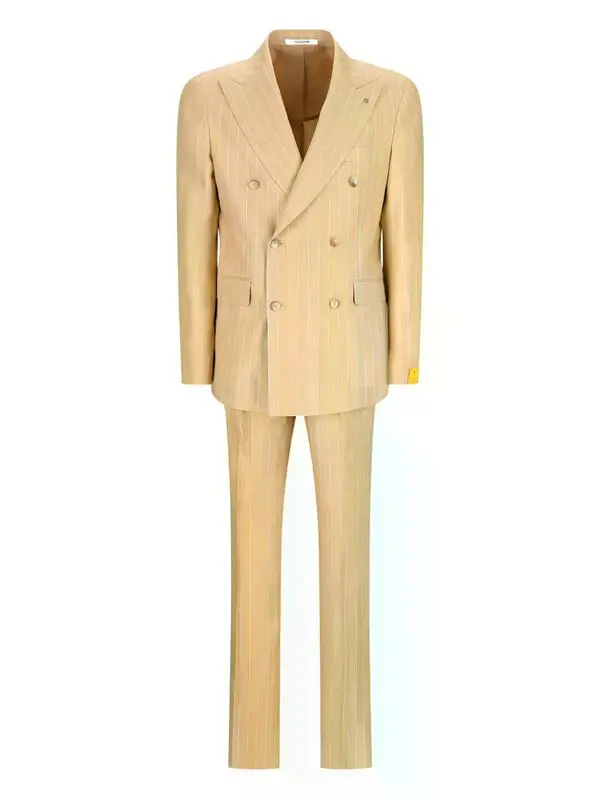 Tagliatore Pinstripe-pattern Double-breasted Suit - Neutrals