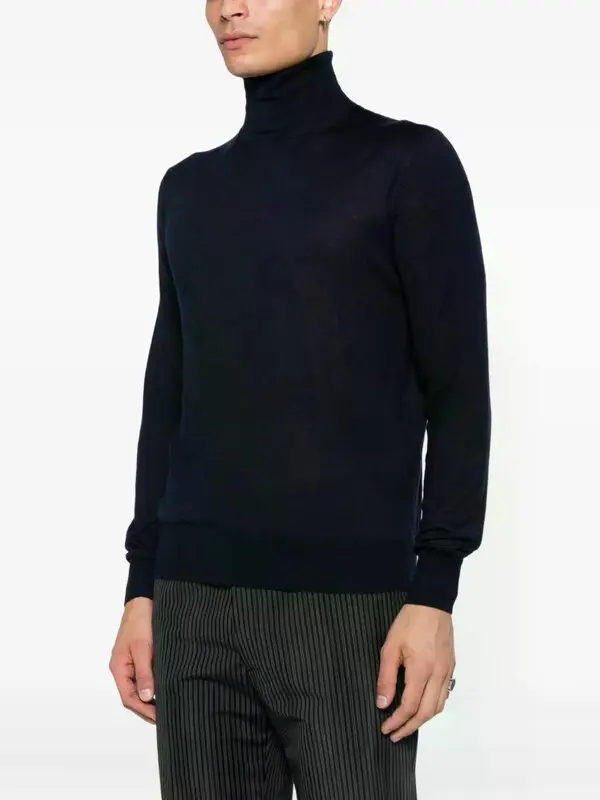 Saint Laurent Turtleneck Sweater - Blue