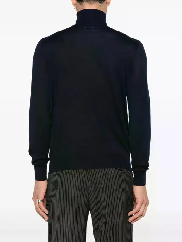 Saint Laurent Turtleneck Sweater - Blue
