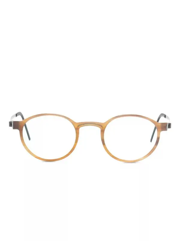LINDBERG Round-frame Glasses - Brown