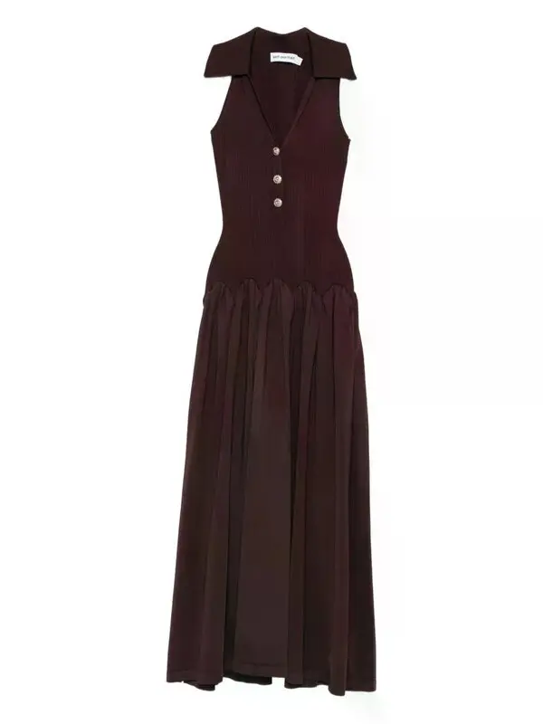 SELF-PORTRAIT Ribbed Midi Dress