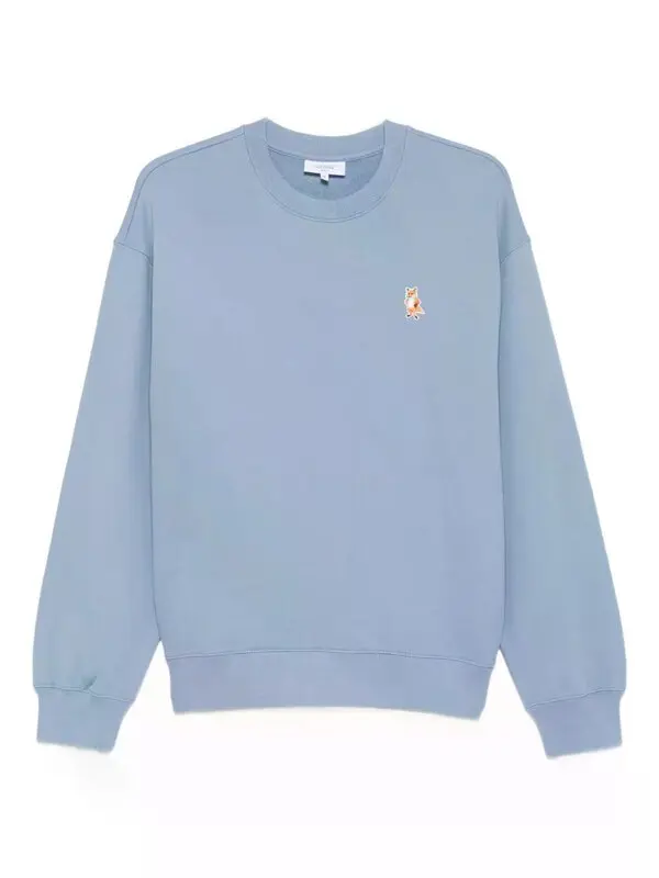 Maison Kitsuné Fox-embroidered Cotton Sweatshirt