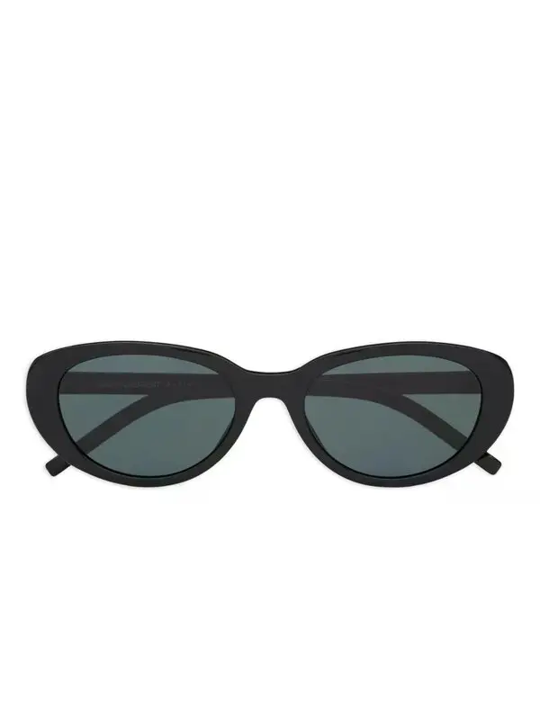 Saint Laurent Oval-frame Sunglasses - Black