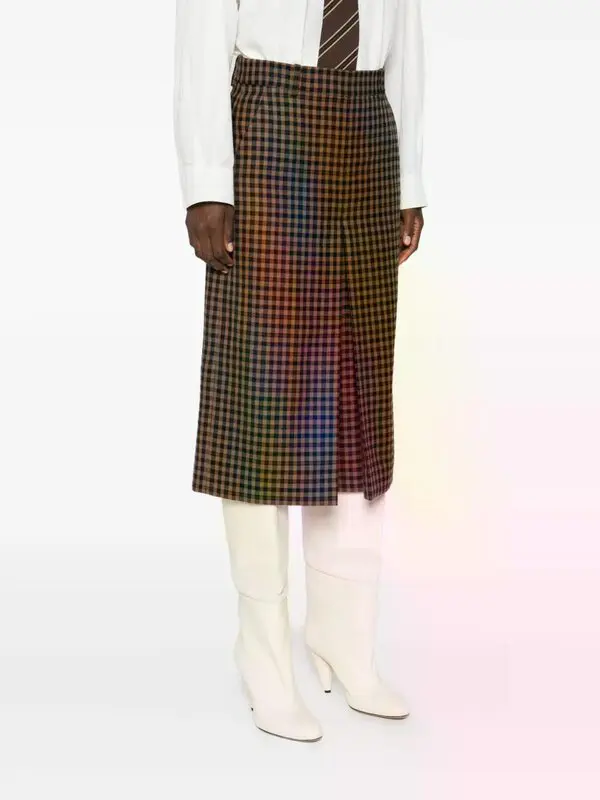Saint Laurent Gingham Check Culottes