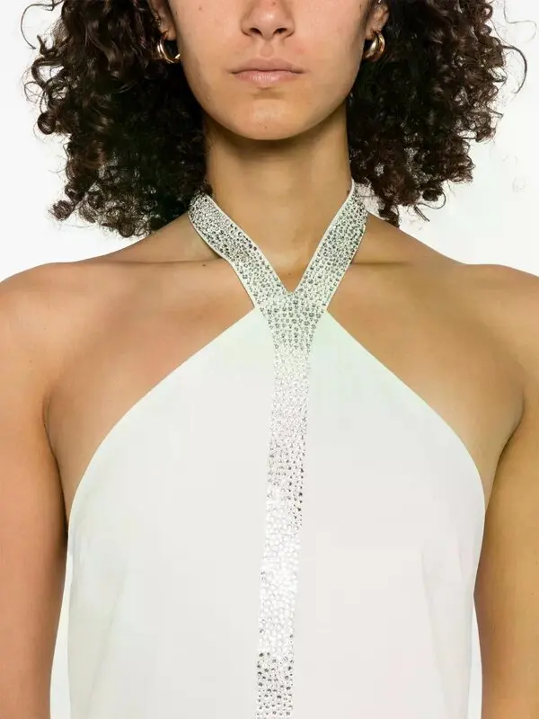 TALLER MARMO Halter-neck Embellished Maxi Dress