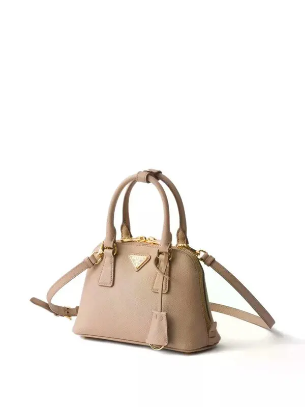 Prada Promenade Saffiano Leather Mini Tote - Neutrals