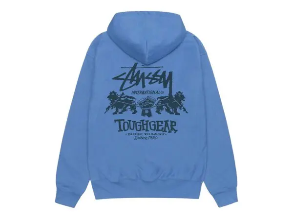 StÜssy Tough Gear International Hoodie - Pacific