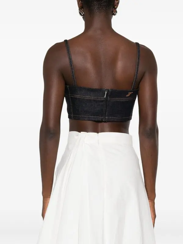 Jacquemus Denim Cropped Top