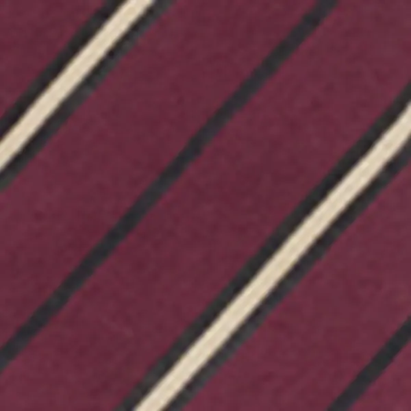 Saint Laurent Silk Jacquard Stripe Neck Tie - Red