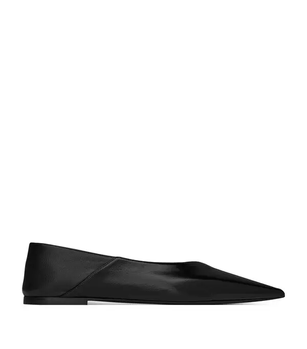 Saint Laurent Nour Ballet Flats - Black
