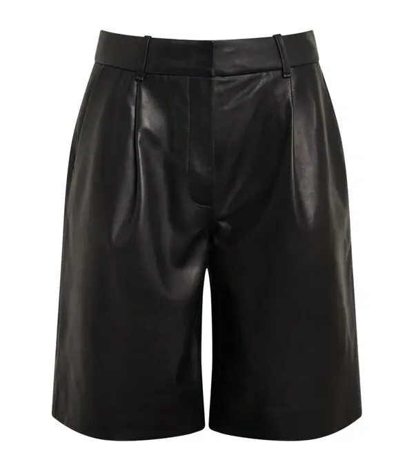 Rag & Bone Leather Irina Bermuda Shorts