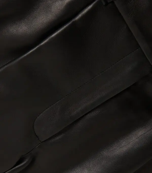 Rag & Bone Leather Irina Bermuda Shorts