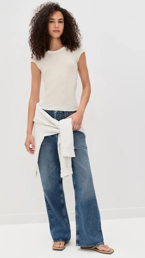 Cotton Citizen Cap-sleeve Jersey Tee