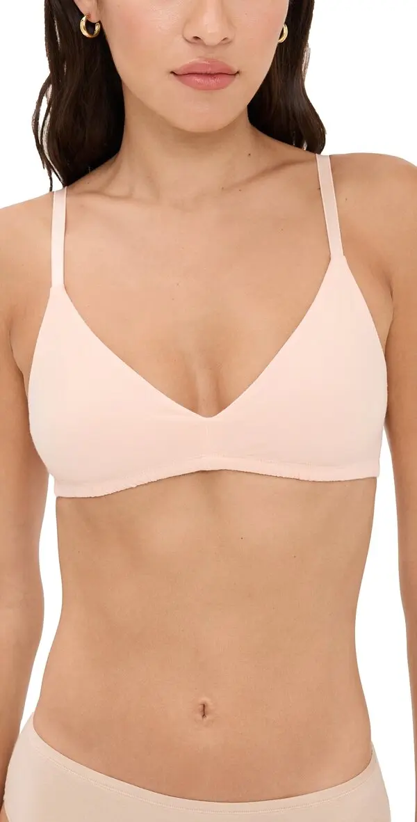 Eberjey The Stretch Cotton Bralette - Buff
