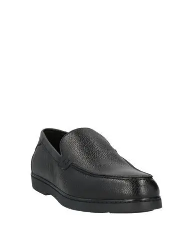 DOUCAL'S Midnight Leather Loafers - Black