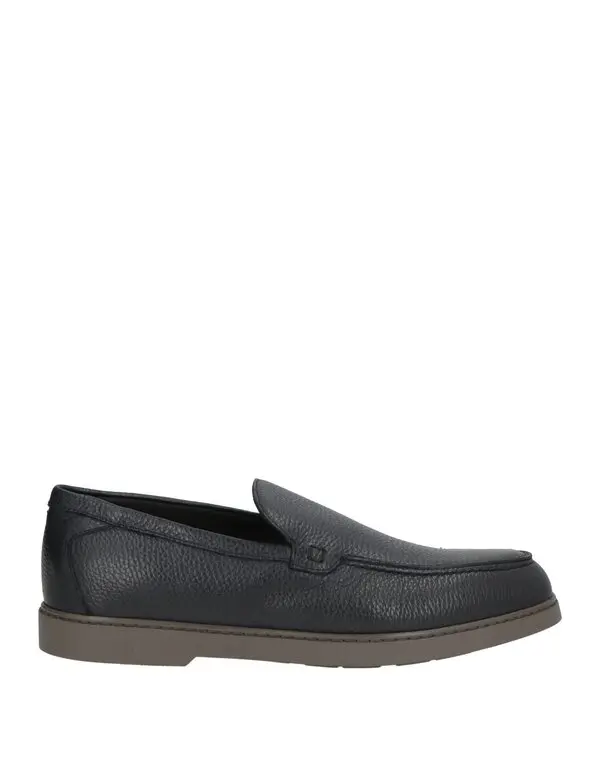 DOUCAL'S Midnight Leather Loafers - Blue