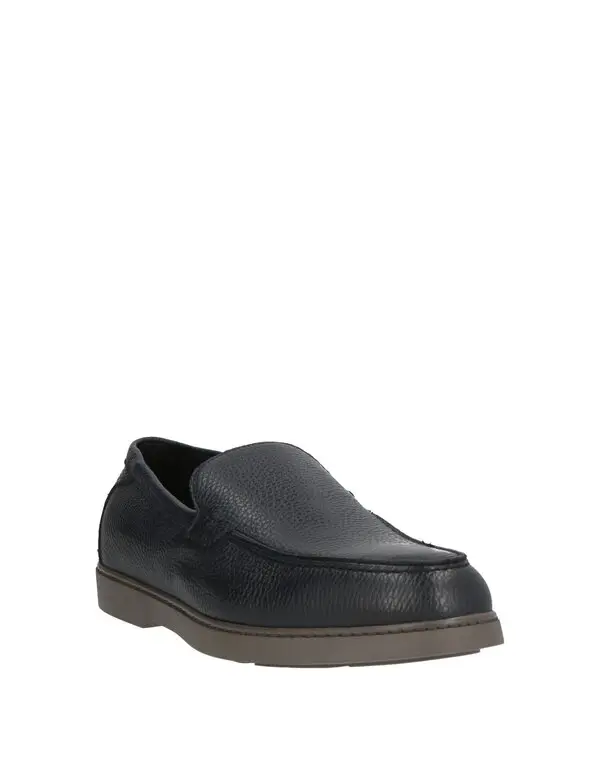 DOUCAL'S Midnight Leather Loafers - Blue