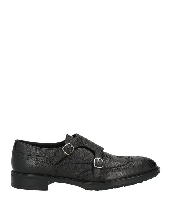 DOUCAL'S Leather Monk Strap Loafers