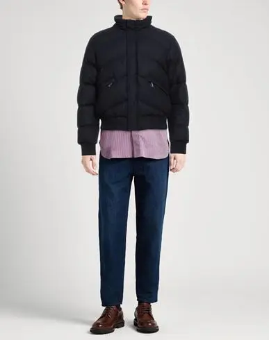 Emporio Armani Puffer Jacket With Knitted Trims