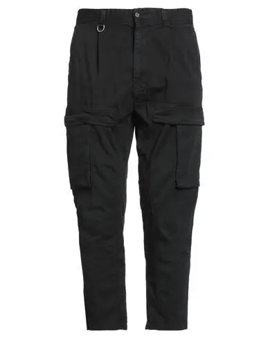 PAOLO PECORA Canvas Cargo Pants - Black