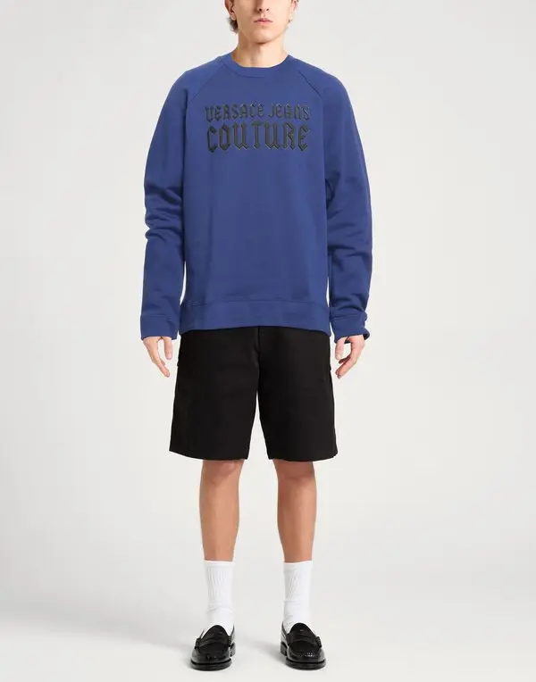 Versace Cotton And Elastane Sweatshirt - Navy