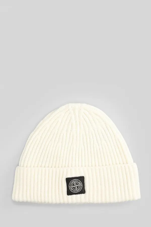 Stone Island Wool Beanie - Beige