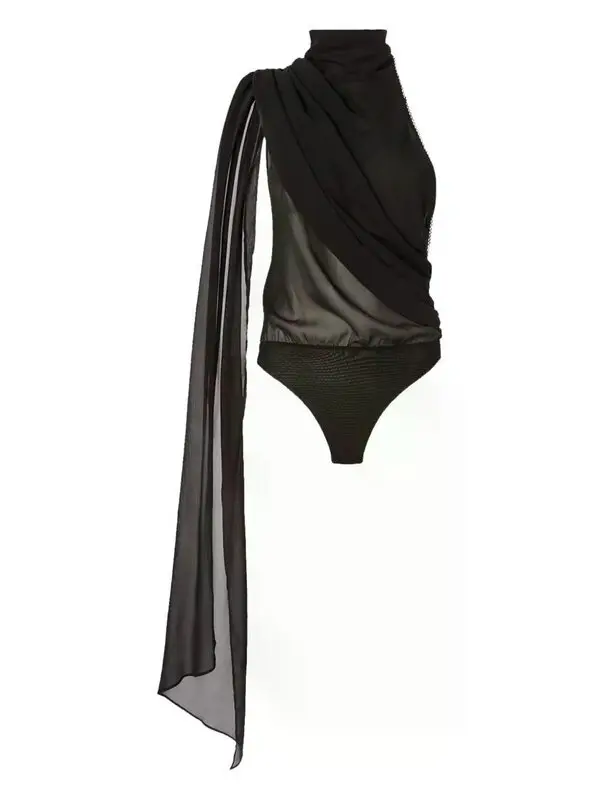 Andamane Draped Cape Bodysuit
