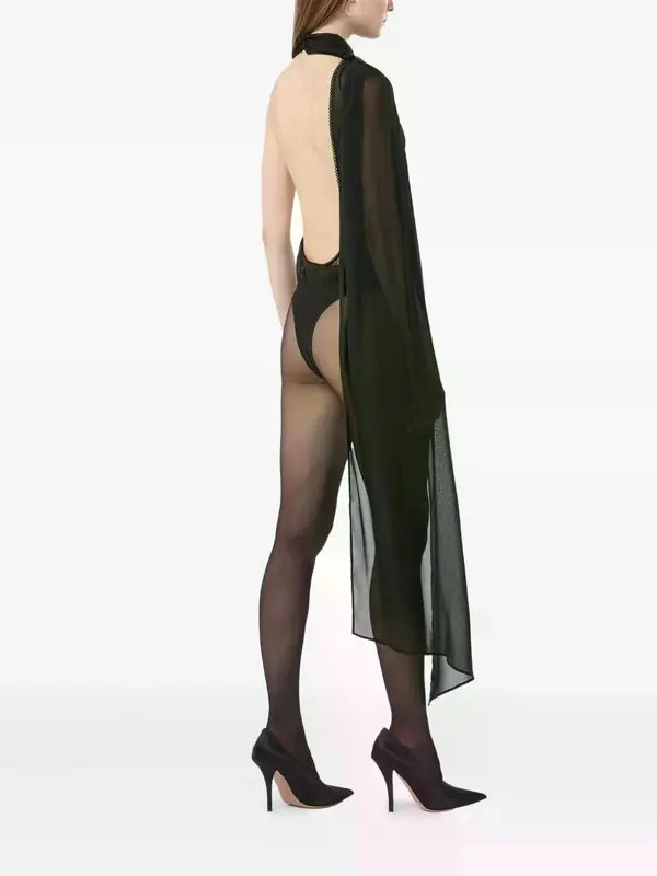 Andamane Draped Cape Bodysuit