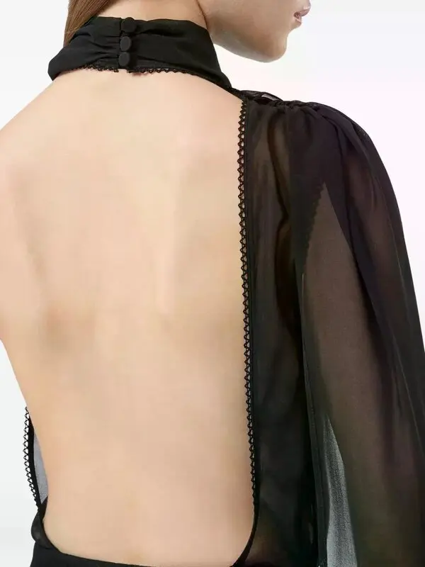 Andamane Draped Cape Bodysuit