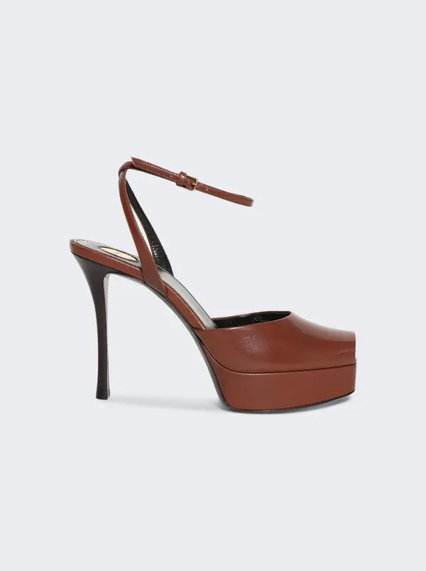 Saint Laurent La Scandale Peep Toe Pump