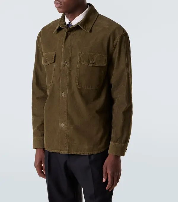 Saint Laurent Cotton Corduroy Overshirt