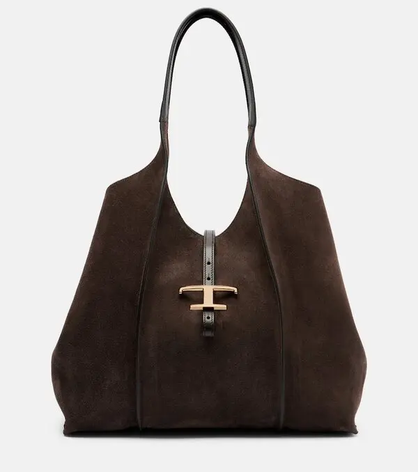 TOD'S T Timeless Medium Tote Bag - Brown