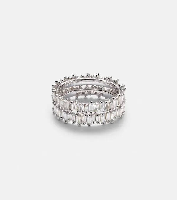 SUZANNE KALAN 18kt White Gold Diamond Ring Jackets - Silver