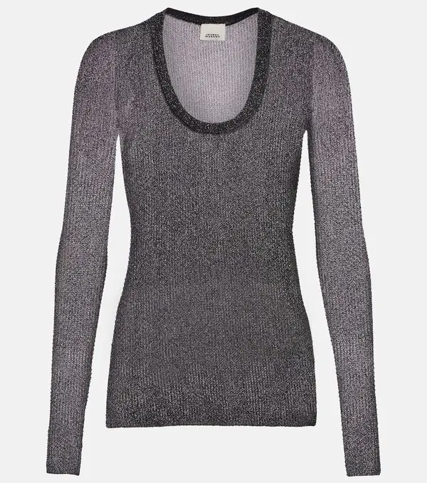 Isabel Marant Étoile Thalia Lamé Top