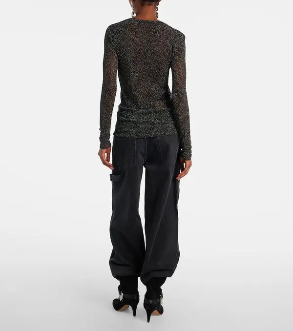 Isabel Marant Étoile Thalia Lamé Top