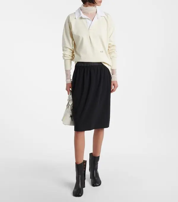 MAISON MARGIELA Four Stitches Pencil Skirt