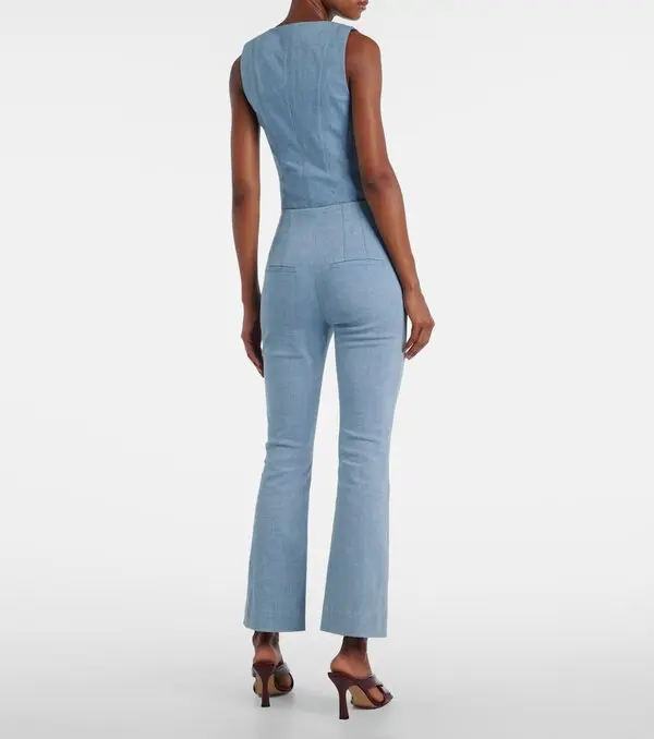 Veronica Beard Hawthorne Flared Jeans - Blue