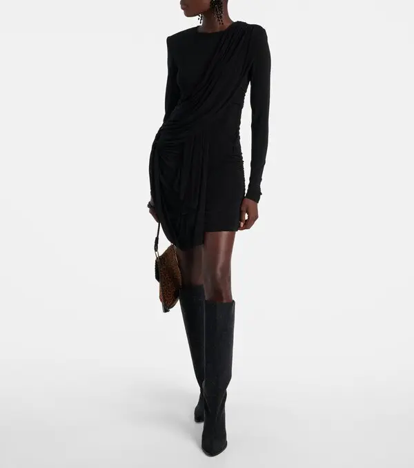 Isabel Marant Étoile Georgia Draped Jersey Minidress