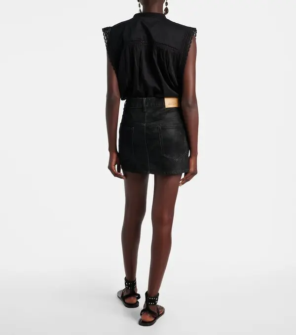 MARANT ETOILE Isabel Mini Skirt - Black