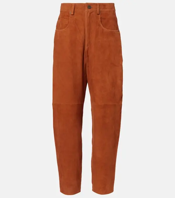 Isabel Marant Étoile Darielle Suede Pants - Orange